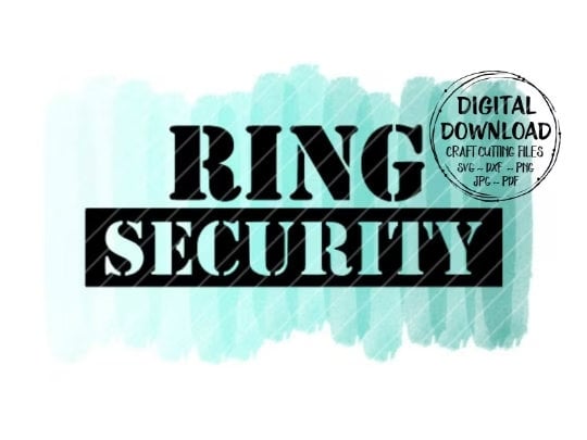 Ring Security - Ring Bearer - Wedding - Bridal Shower - Download ...