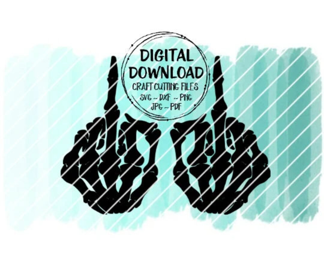 Middle Finger - Flipping off - Skeleton - Bones - Left Hand Skeleton ...