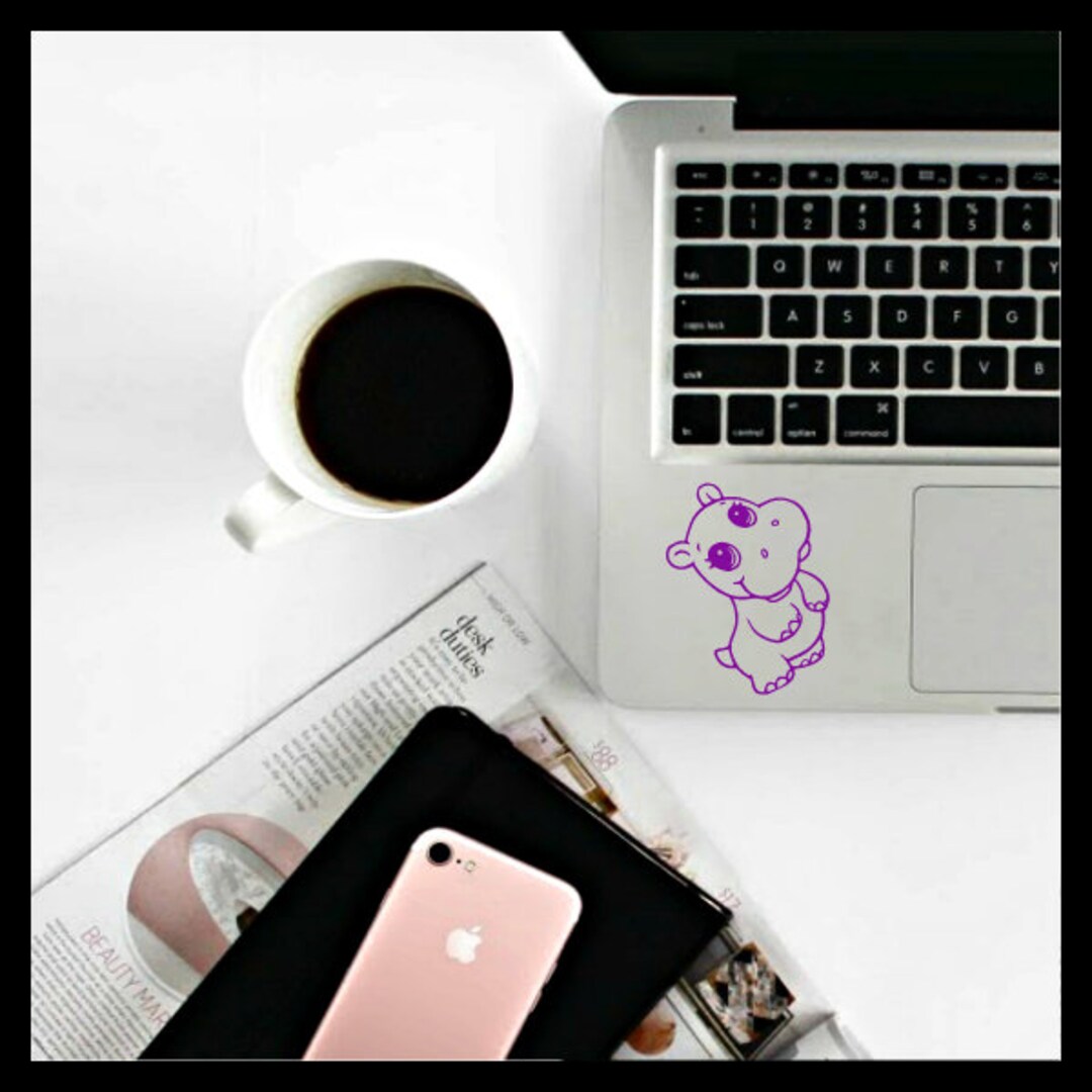 Hippo Decal ~ Hippopotamus Decal ~ Safari Animal Sticker ~ Zoo Sticker ...