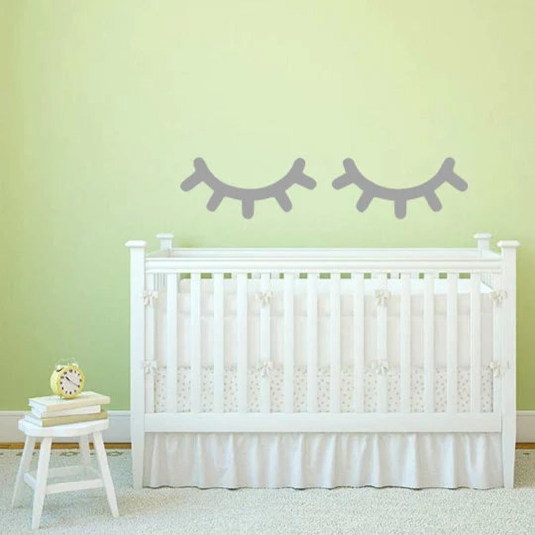 Sleeping Eyes Decal ~ Closed Eyes Decal ~ Eyelashes Sticker ~ Lashes ...