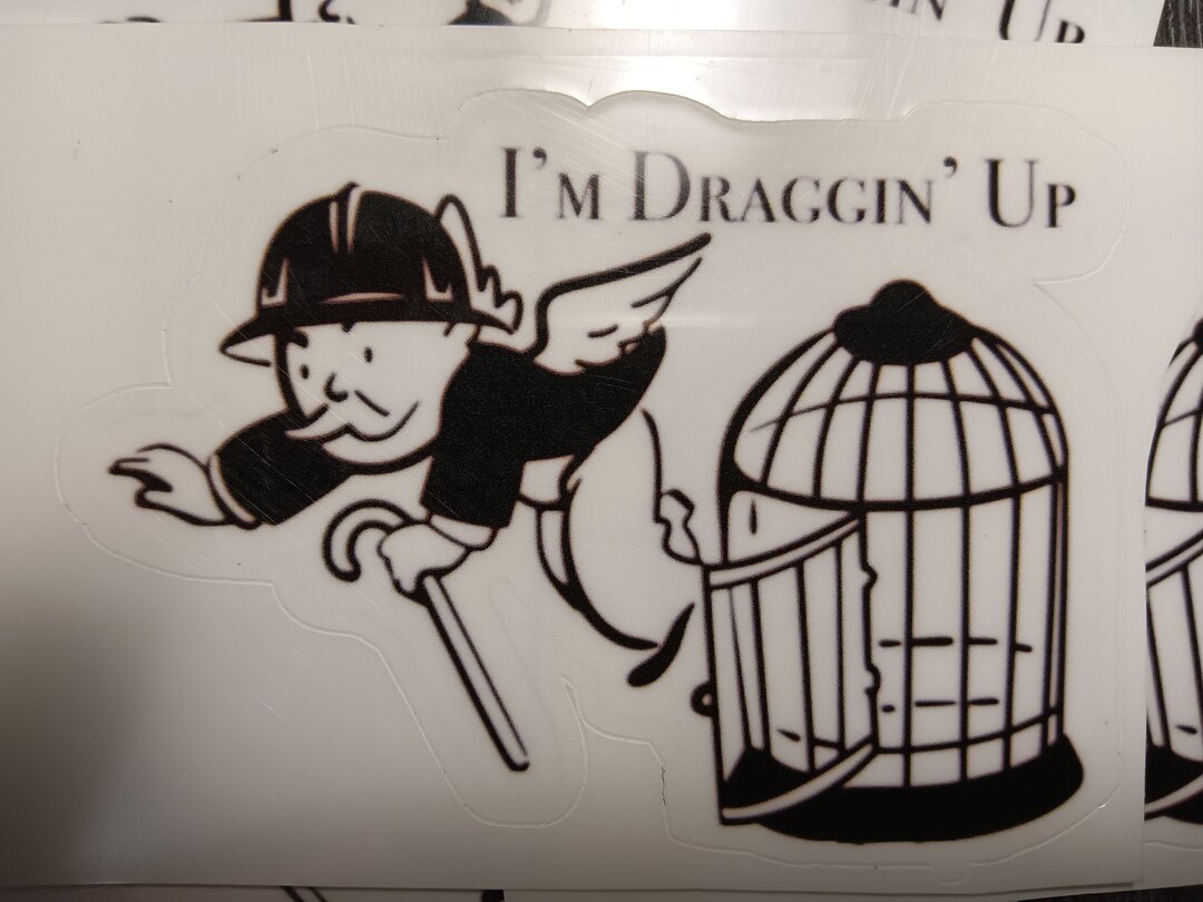 Im Dragging up Union Milburn Pennybags Sticker - Etsy