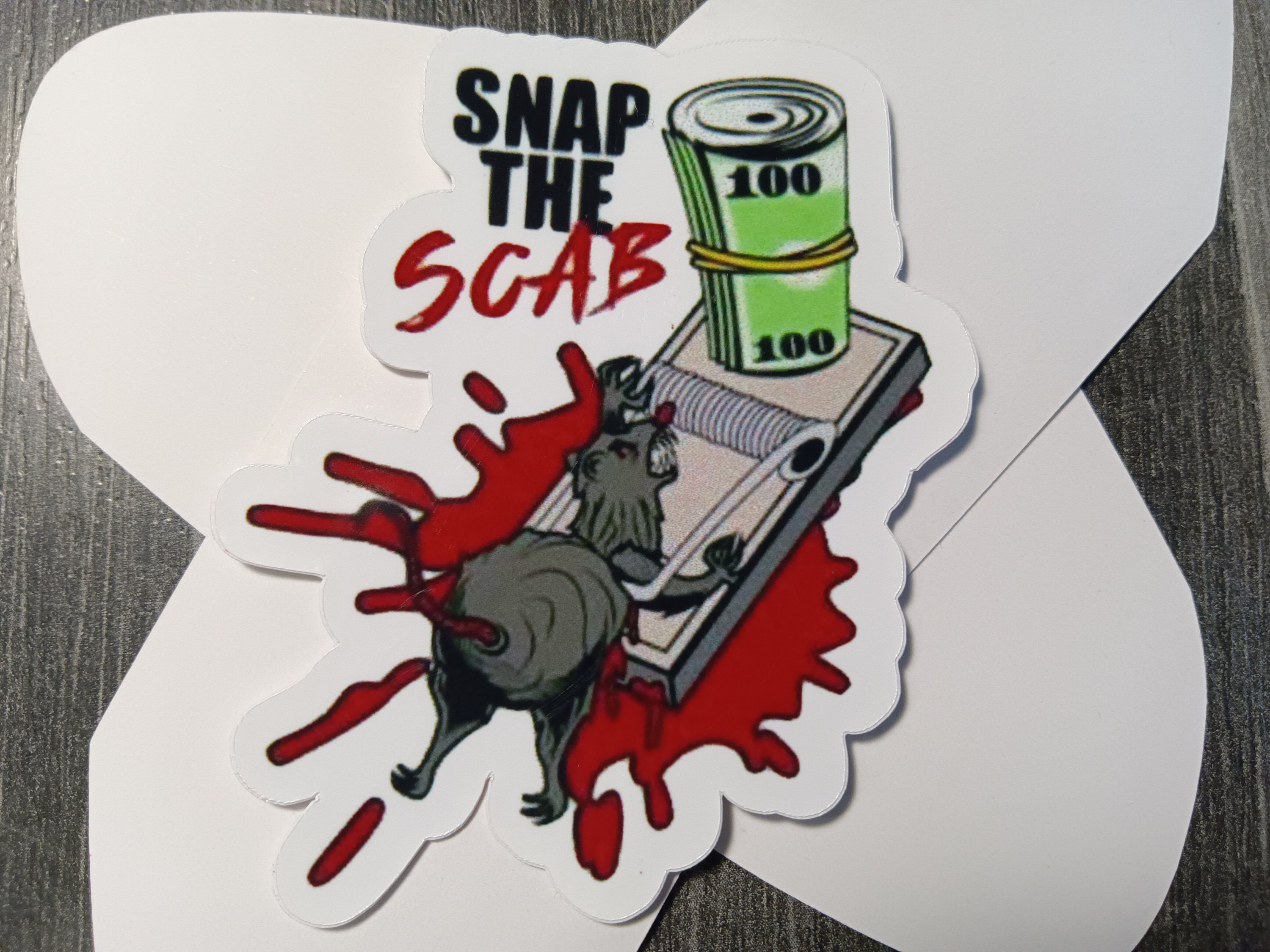 Snap the Scab Pro Union Sublimation Sticker - Etsy