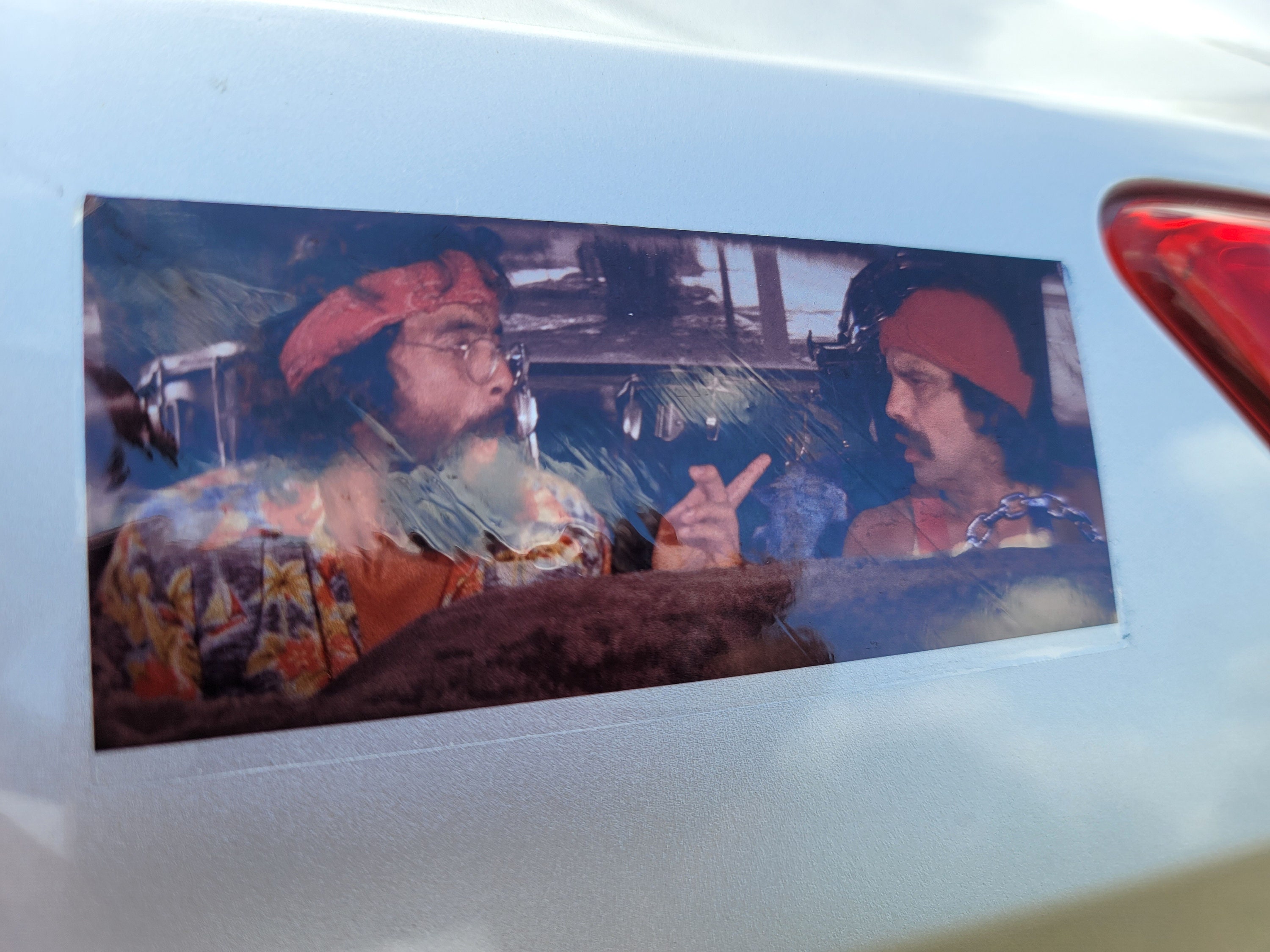 Cheech and Chong Most Acid Car Scene Sublimated Transparent Sticker - Etsy