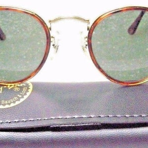 Ray-ban USA Vintage NOS B&L Tortuga Round W1675 Classic Metals New ...