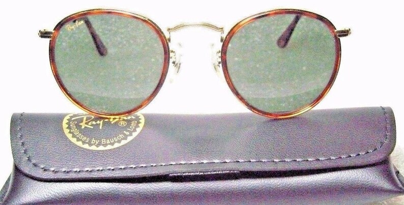 Ray-ban USA Vintage NOS B&L Tortuga Round W1675 Classic Metals New ...
