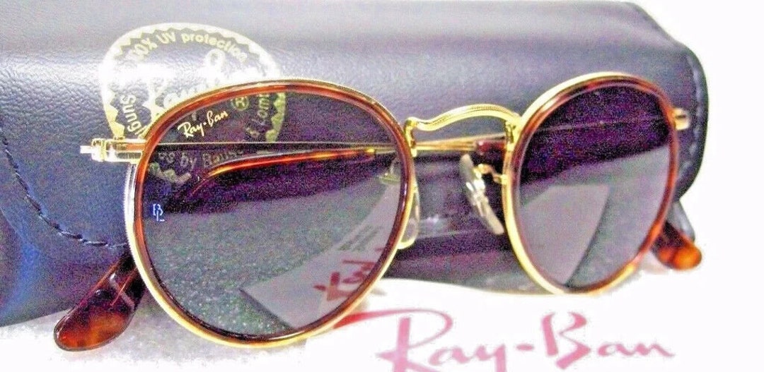 Ray-ban USA Vintage NOS B&L Tortuga Round W1675 Classic Metals New ...