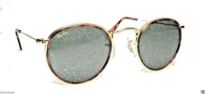 Ray-ban USA Vintage NOS B&L Tortuga Round W1675 Classic Metals New ...