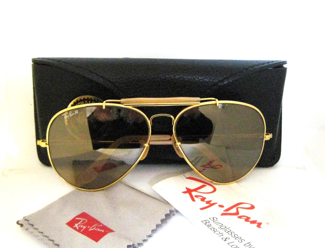 Ray-ban USA Vintage 80s B&L NOS the General RB-50 Aviator Rare 62mm ...
