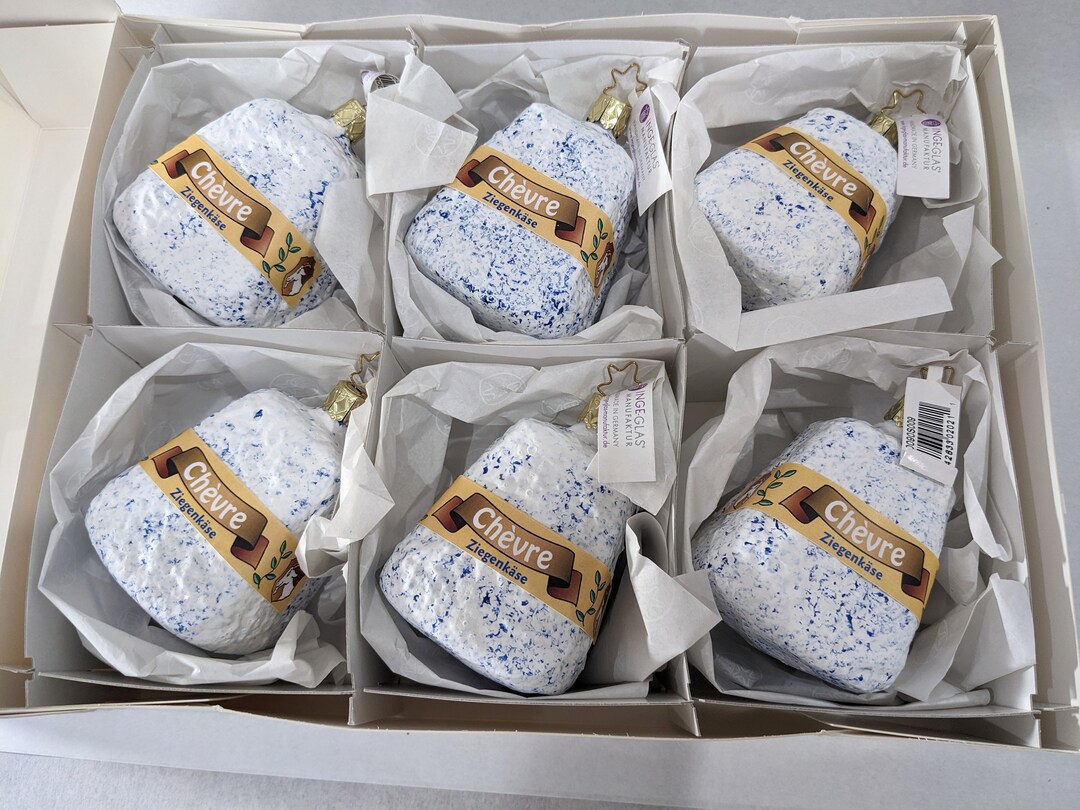Six Vintage Inspired German Goat Cheese, Chevre Ziegenkase, Christmas ...