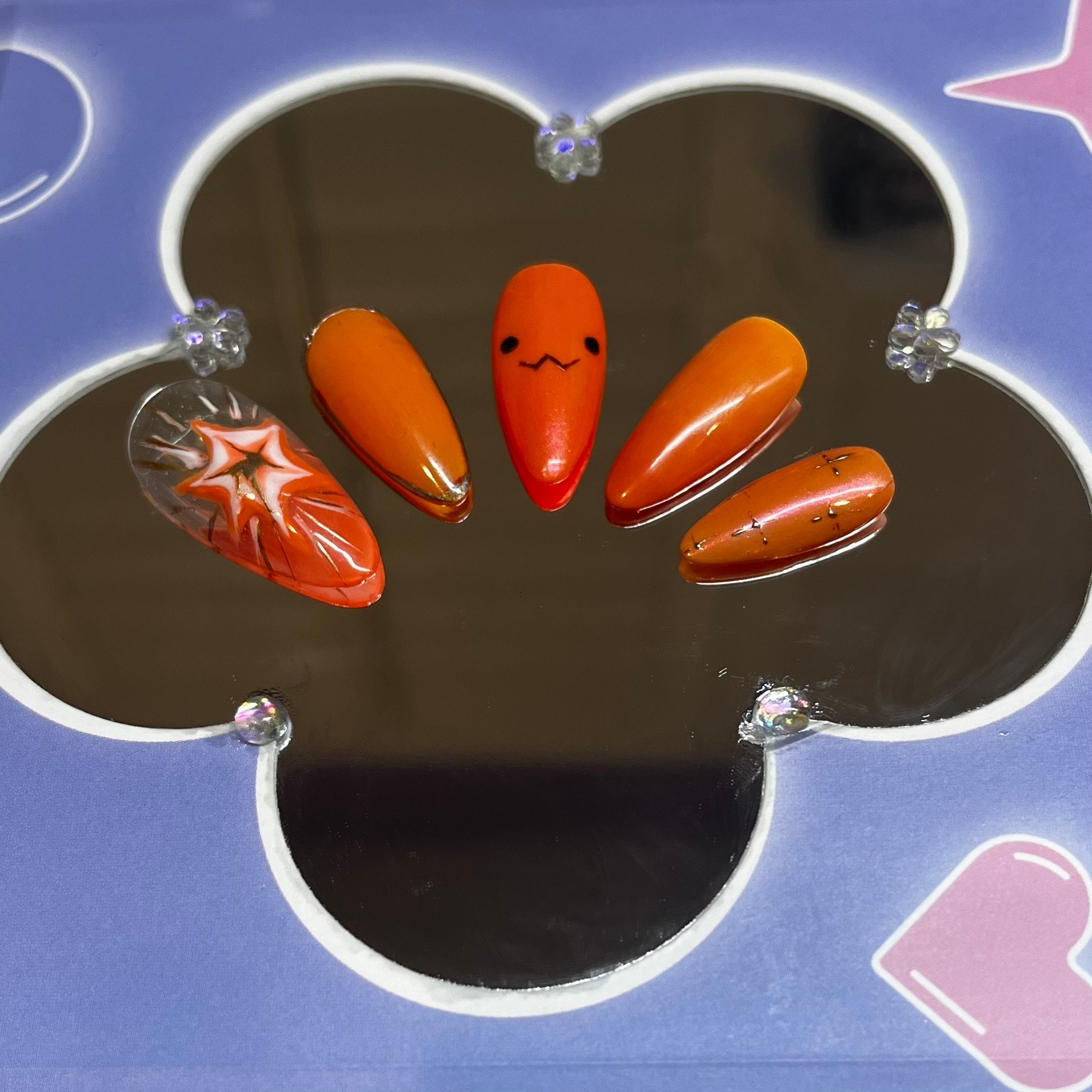 Boom Boom Nails Valorant Raze Inspired Nails Gel Nails - Etsy