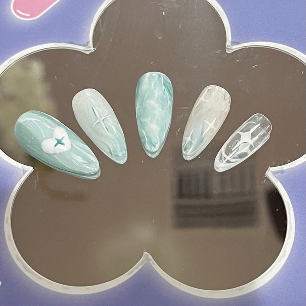 Valorant Inspired Nails - Etsy