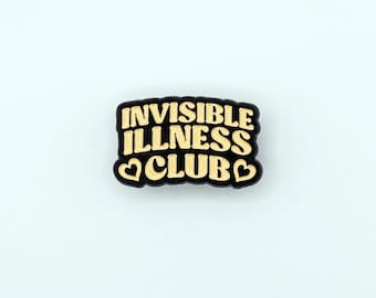 Invisible Disability Club Enamel Pin, Hidden Illness Awareness, Mental ...