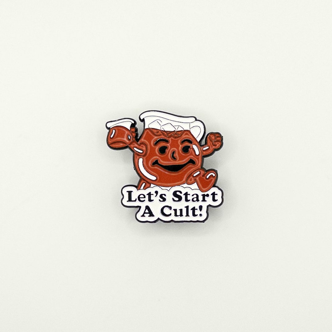 Let's Start a Cult Kool-aid Man Pin - Etsy