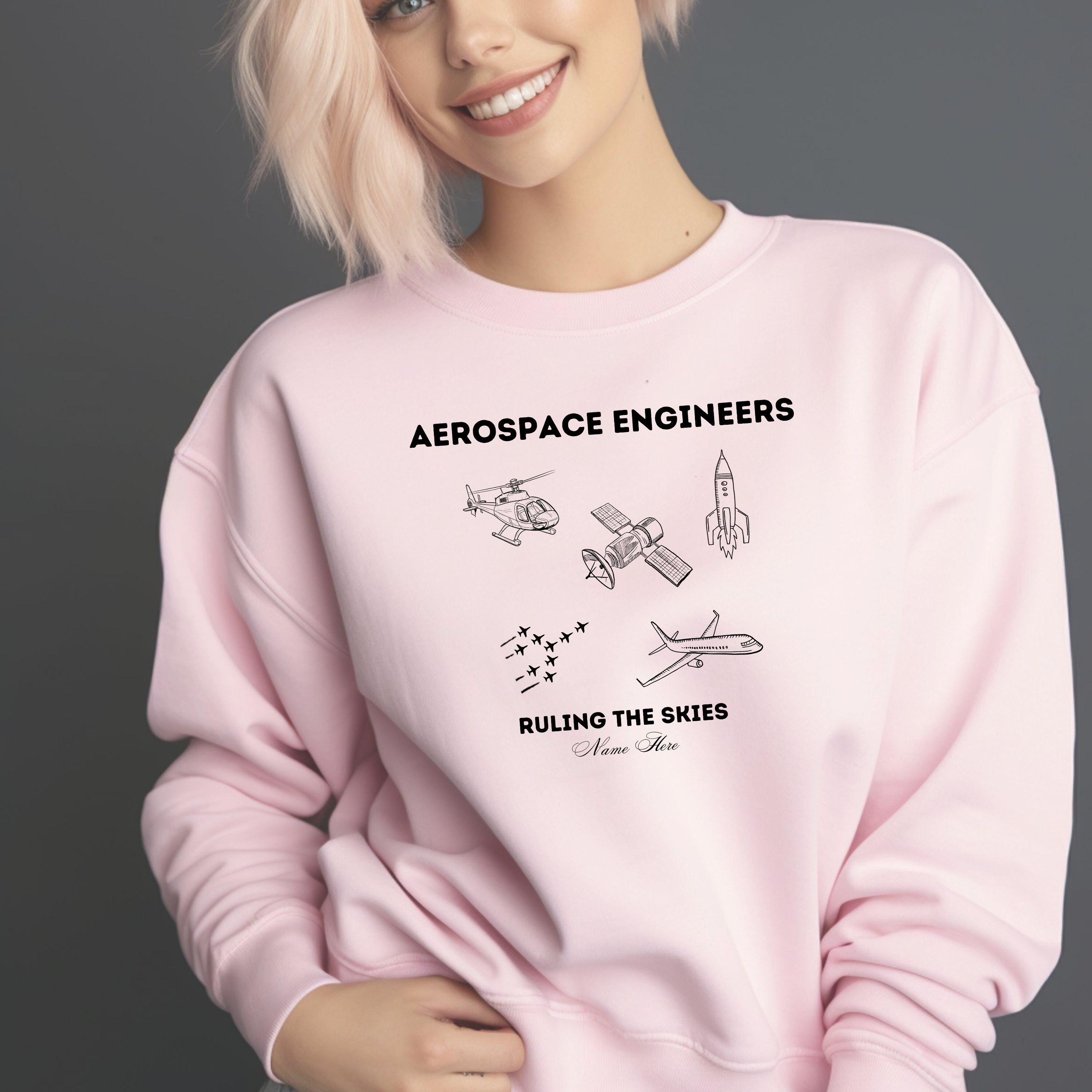 Aerospace Engineer Personalized Sweatshirt, Hoodie, or T-shirt - Etsy