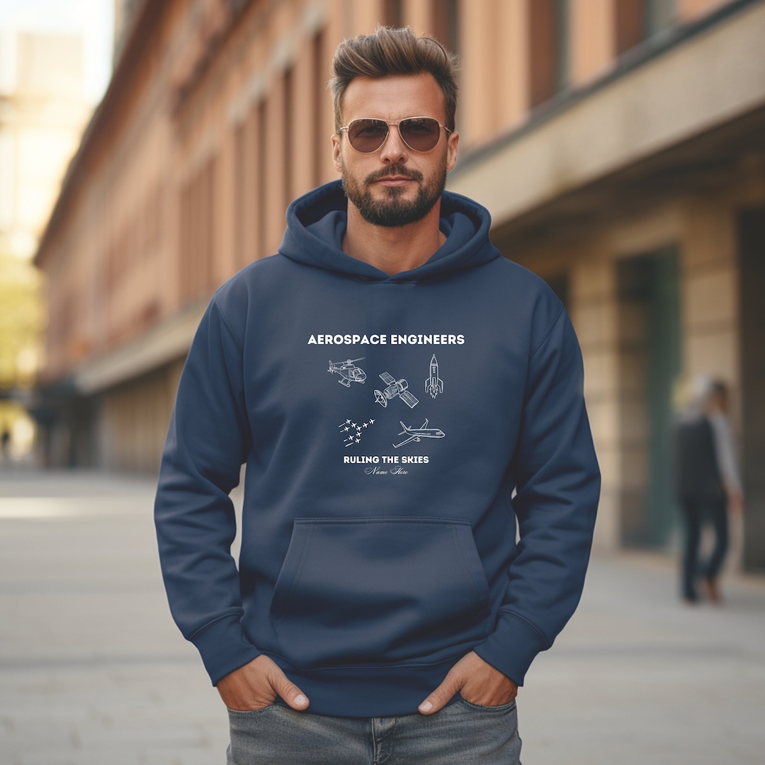Personalized Aerospace Engineer Hoodie: Aircraft & Spacecraft Design - Etsy