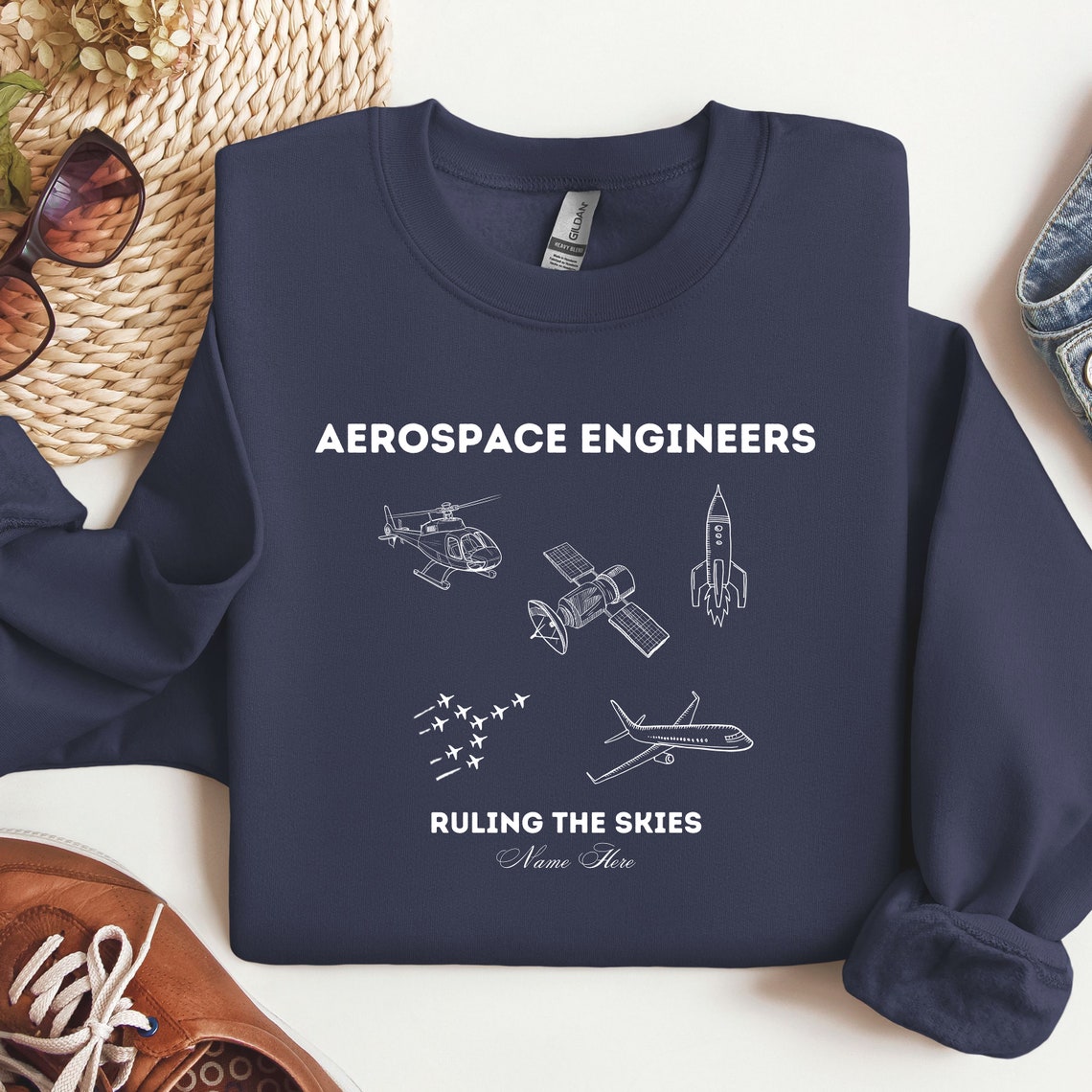 Personalized Aerospace Engineer Hoodie: Aircraft & Spacecraft Design - Etsy