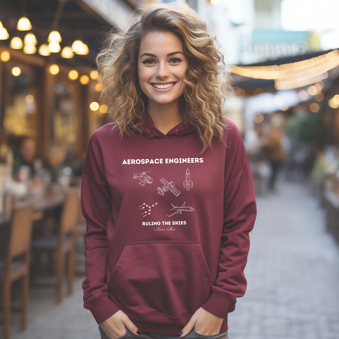Personalized Aerospace Engineer Hoodie: Aircraft & Spacecraft Design - Etsy