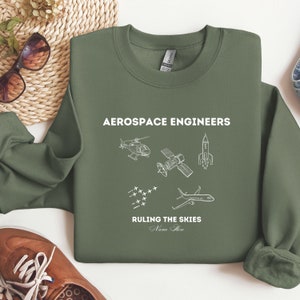 Personalized Aerospace Engineer Hoodie: Aircraft & Spacecraft Design - Etsy
