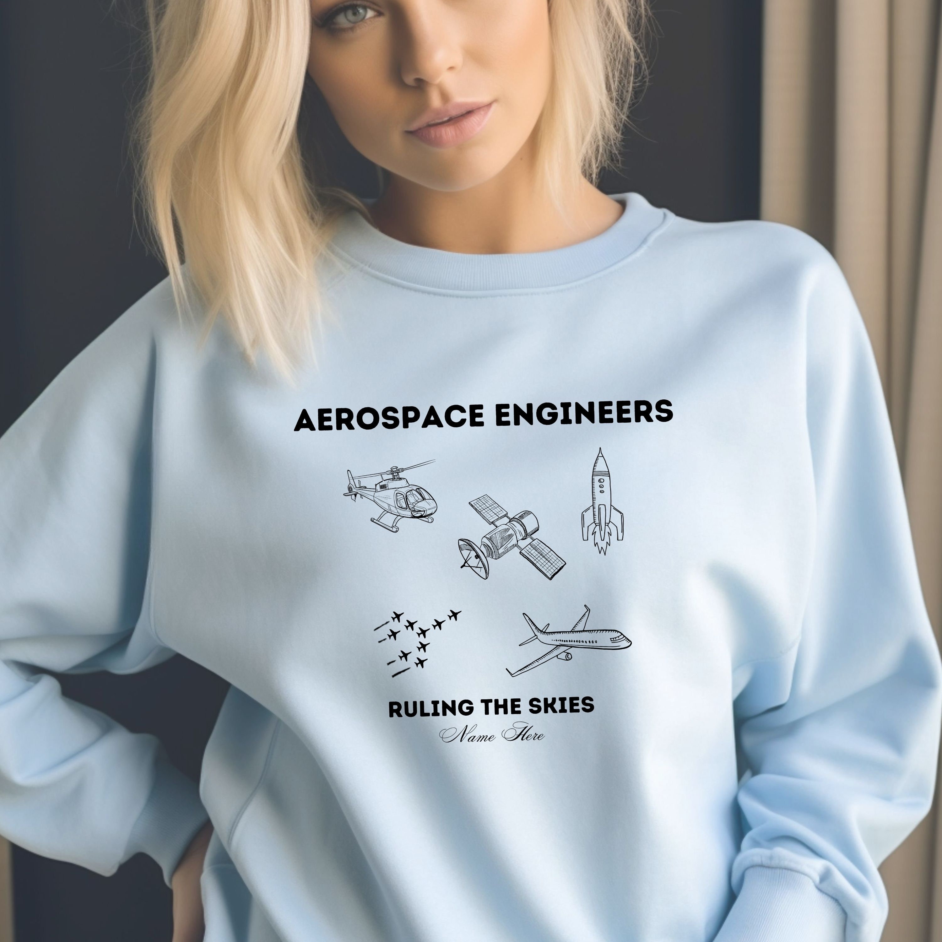 Aerospace Engineer Personalized Sweatshirt, Hoodie, or T-shirt - Etsy
