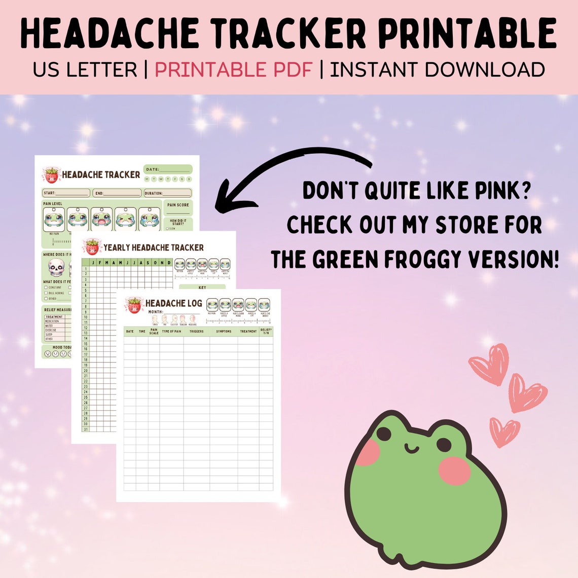 Youth-friendly Headache Tracker: Simplified for Young Minds | Kawaii ...