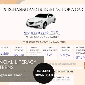 Purchasing & Budgeting for a Car: A Teen's Guide to Financial ...