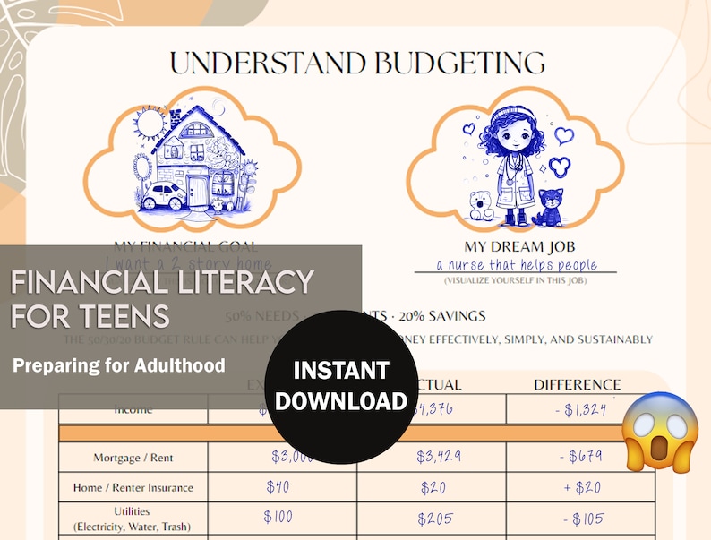 Understand Budgeting for Teens and Kids, Financial Literacy for Teens ...