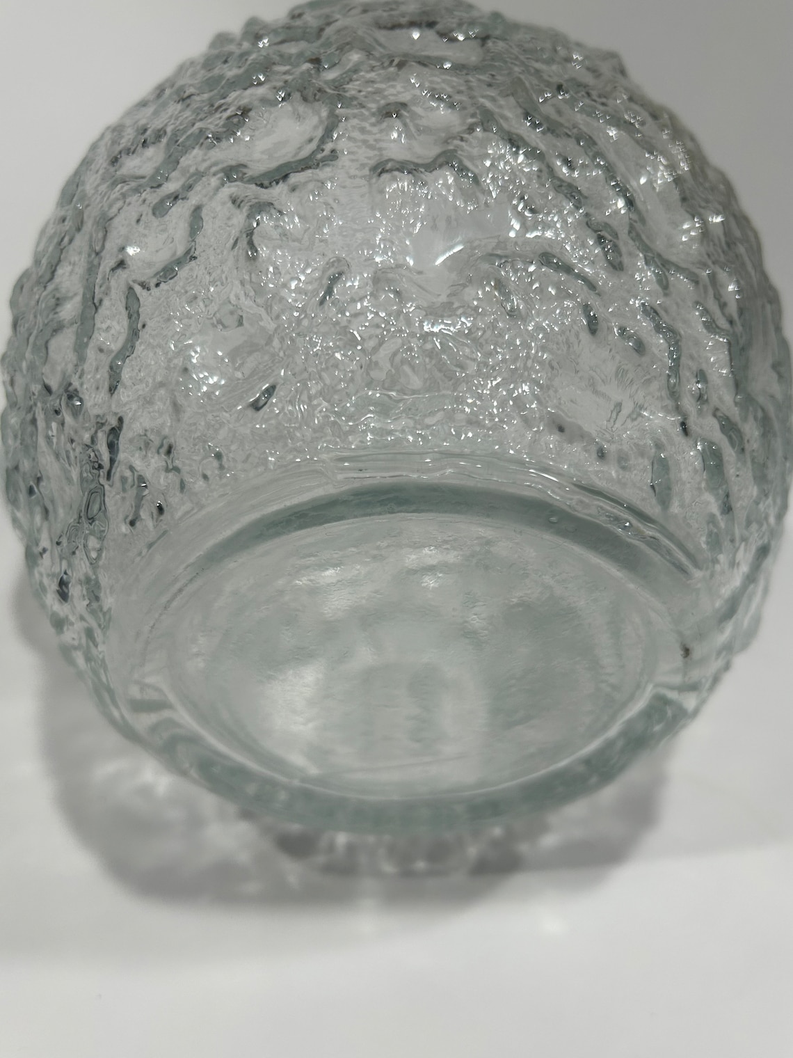 Vtg Anchor Hocking Lido Milano Crinkle Glass Pitcher - Etsy