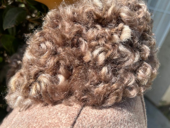 Vtg Beautiful Wool & Faux Fur Coat Size 7 Bust 34” Ma… - Gem