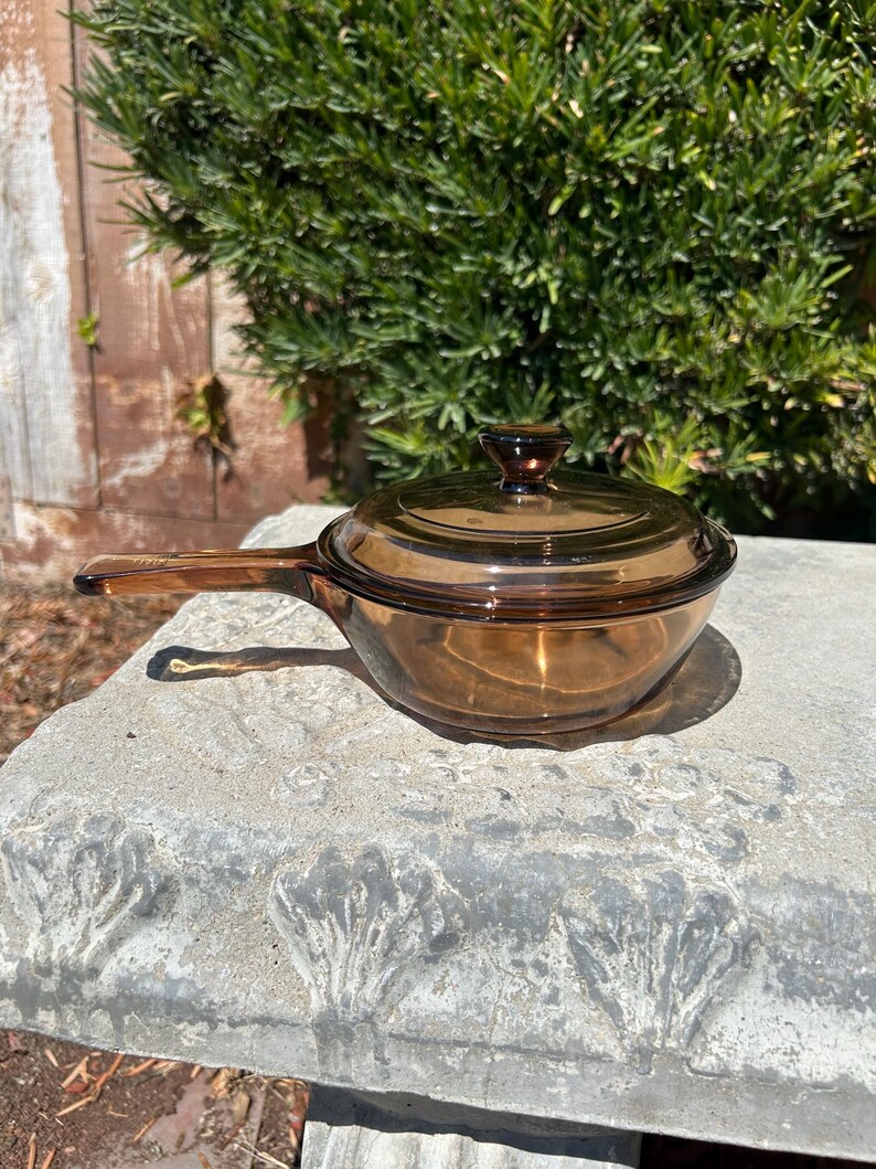 Vintage Corning Visions Amber Glass Cookware Lot Priced Separately - Etsy