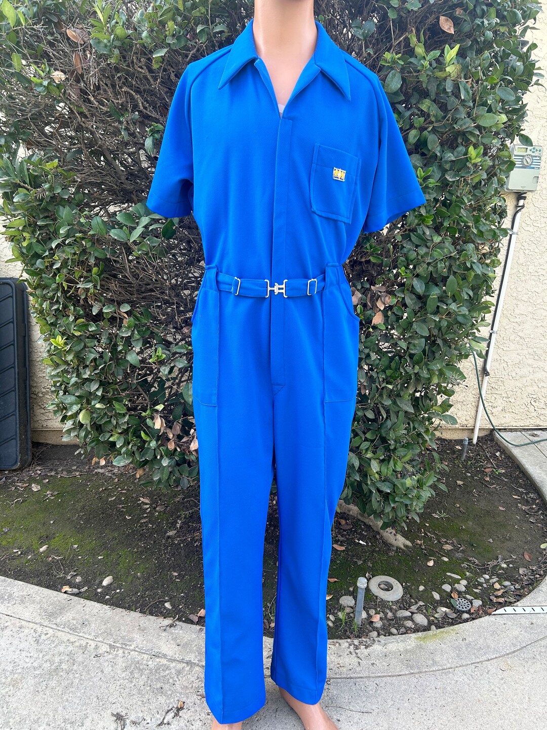 Vintage Polyester Bill Perry Brand Mans Jumpsuit Size Large Chest 56 - Etsy