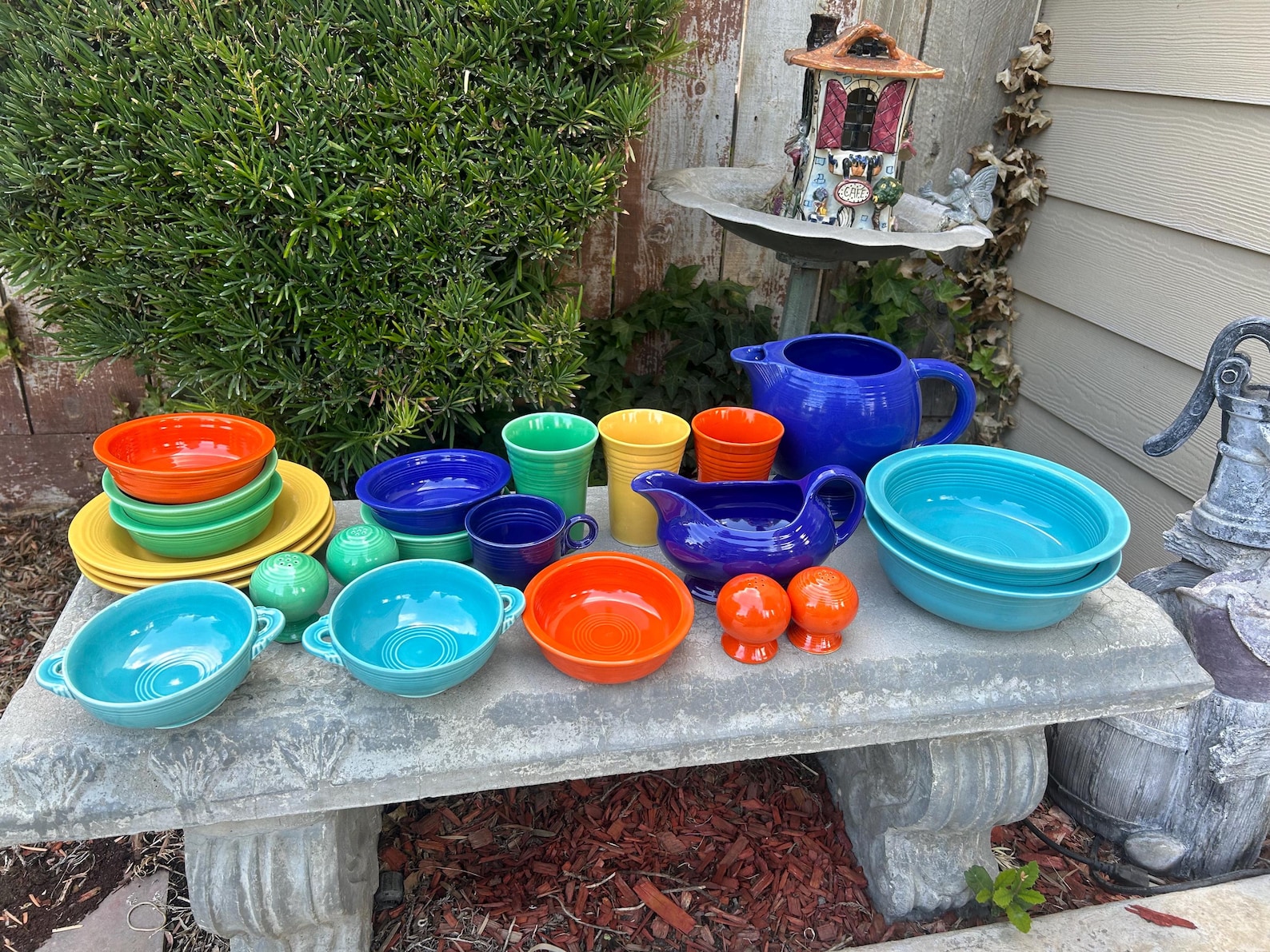 Vintage Large Collection of Fiestaware Dishes From the 60s Not the New ...