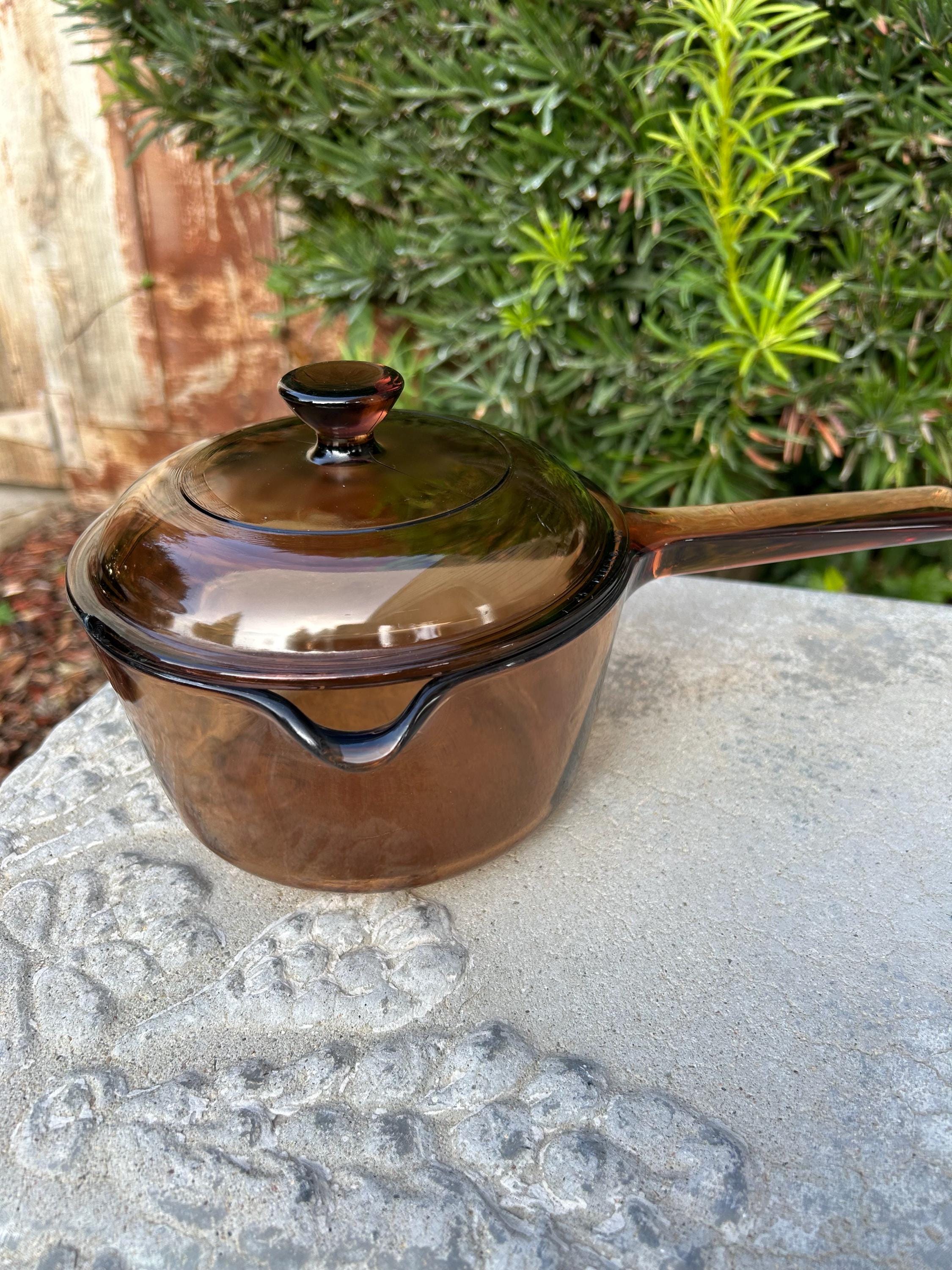 Vintage Corning Visions Amber Glass Cookware Lot Priced Separately - Etsy