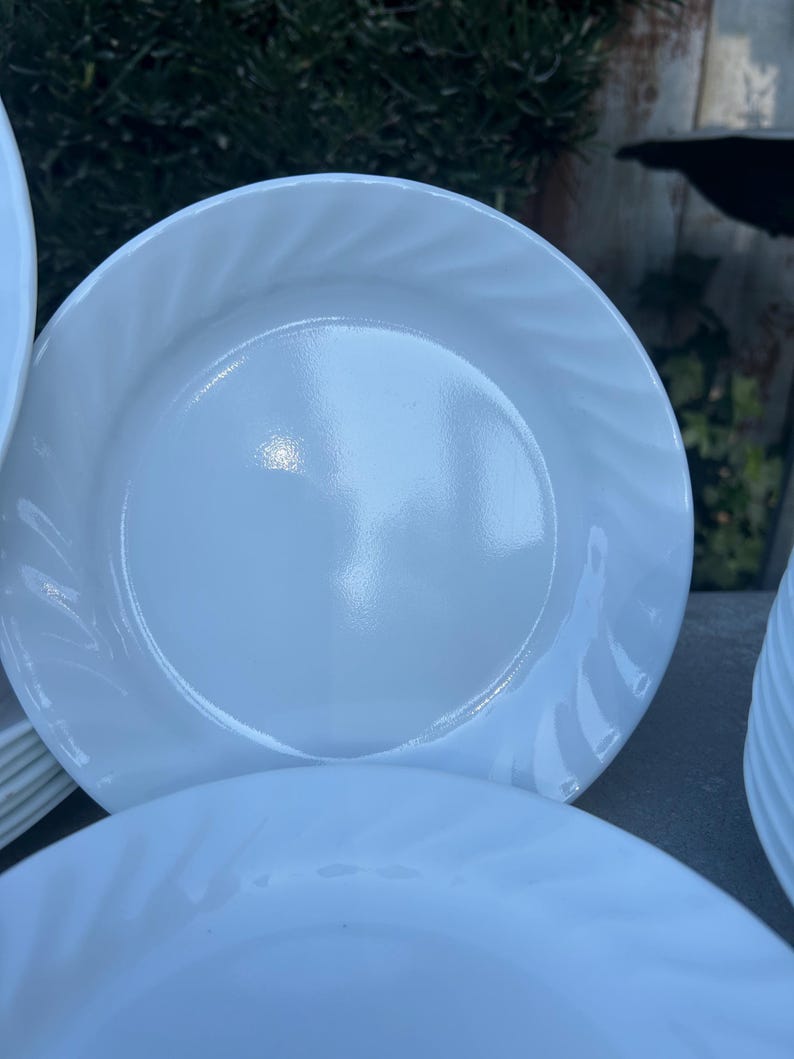 Corelle Enhancement White Swirl Pattern Dishes Priced Individually - Etsy