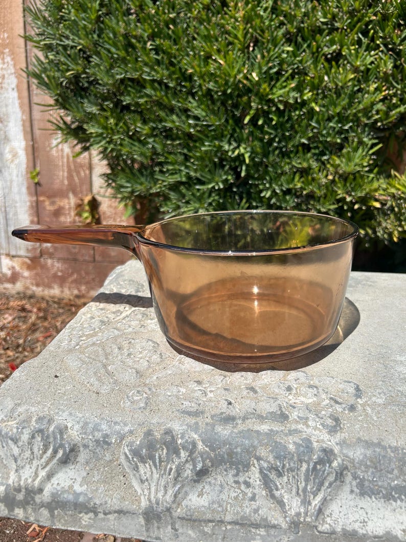 Vintage Corning Visions Amber Glass Cookware Lot Priced Separately - Etsy