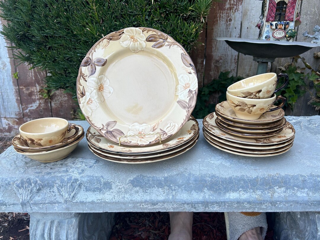 Vintage USA Franciscan Royal Cafe Pattern Dinner Plates ,bread & Butter ...