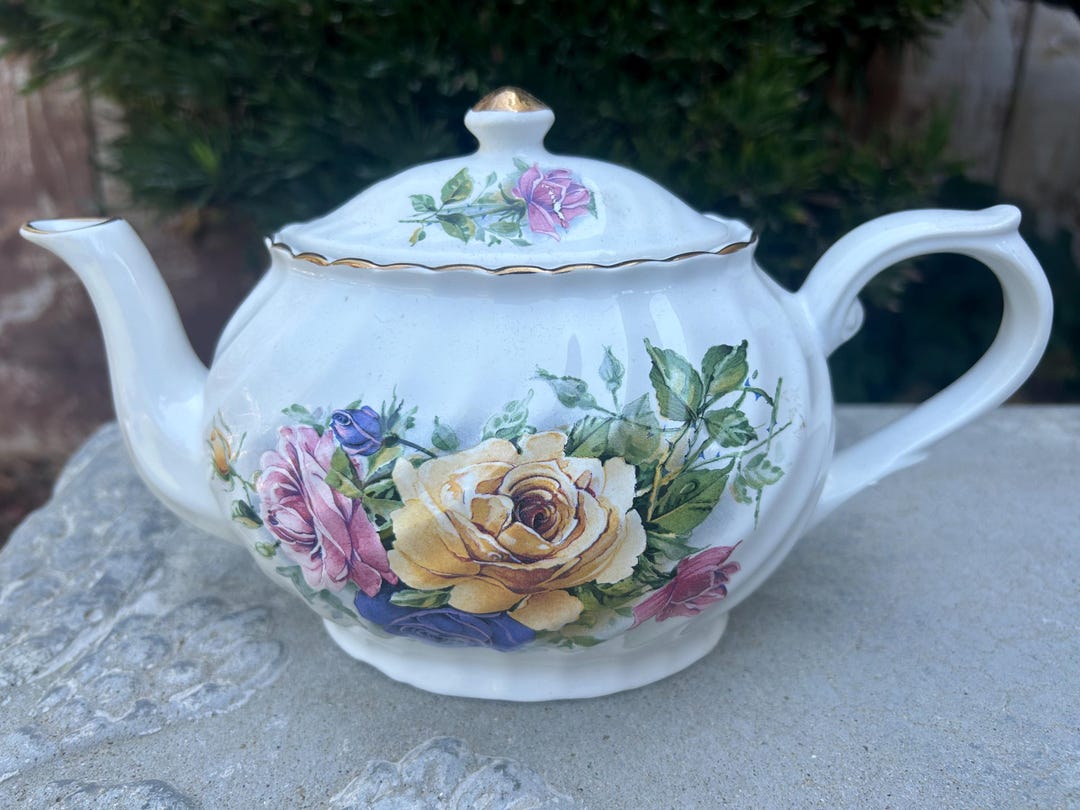 Vintage Arthur Wood & Son Staffordshire England Rose Bouquet Flower ...