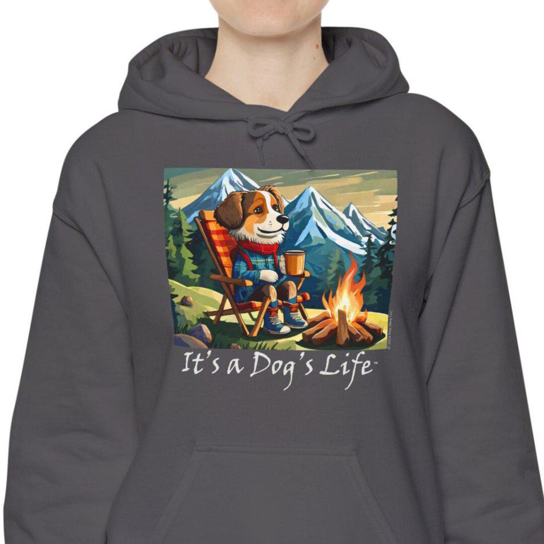 Anatolian Shepherd Camping Hoodie - It's A Dog's Life Hooded Sweatshirt ...