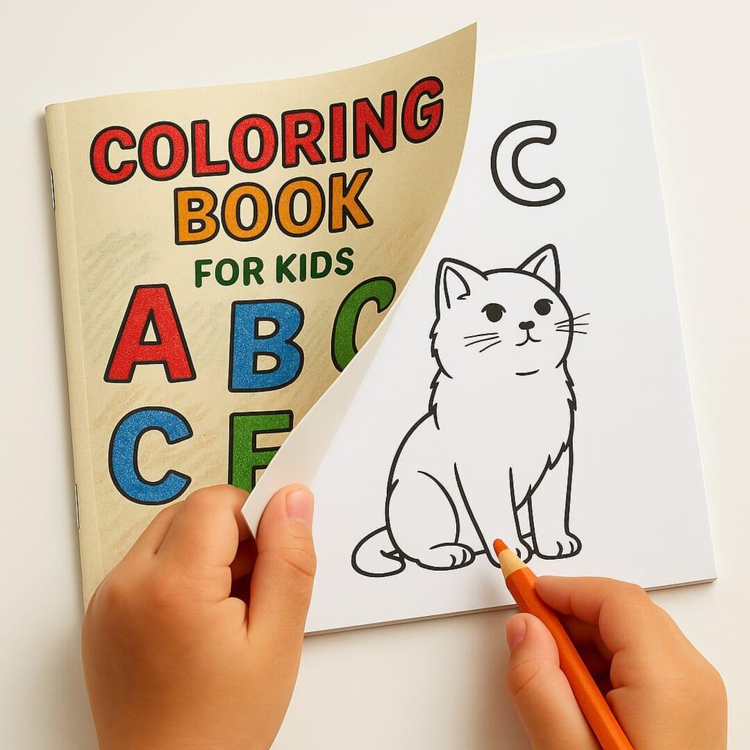 Learning Letters With Coloring Digital Printable Pages - Etsy