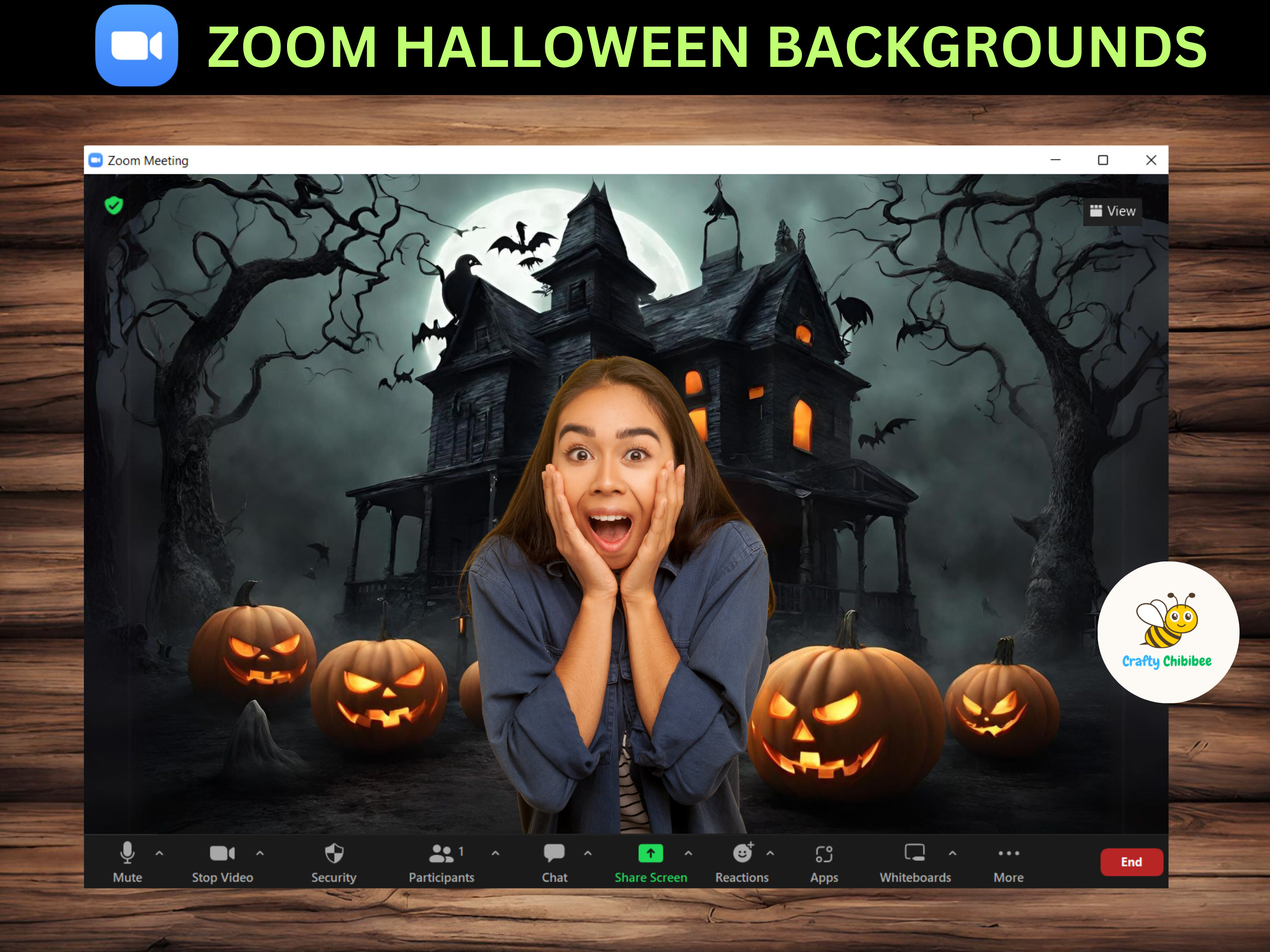 Spooky Halloween Backgrounds for Zoom. 30 Virtual Backgrounds for Zoom ...