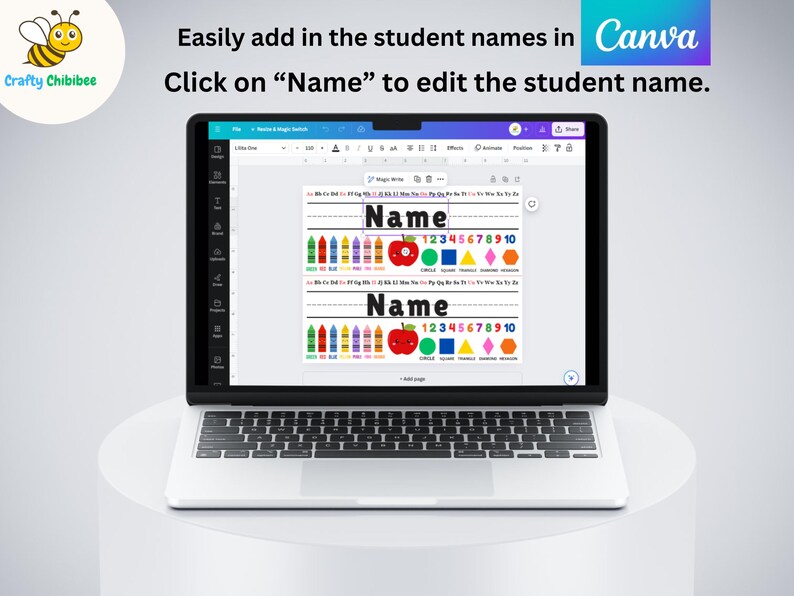 Student Name Tag | Editable | Printable | Classroom Desk Name Tag ...