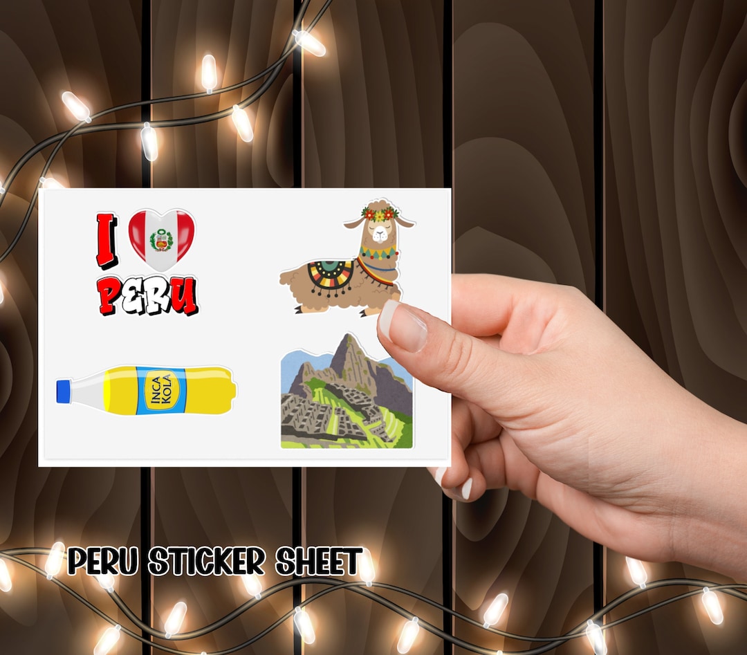 Peruvian Inspired Sticker Sheet, Vibrant Designs of Peru, Explore Peru ...