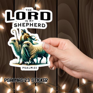 Psalms Bible Quote Sticker, Faith-inspired Scripture Message Decal ...