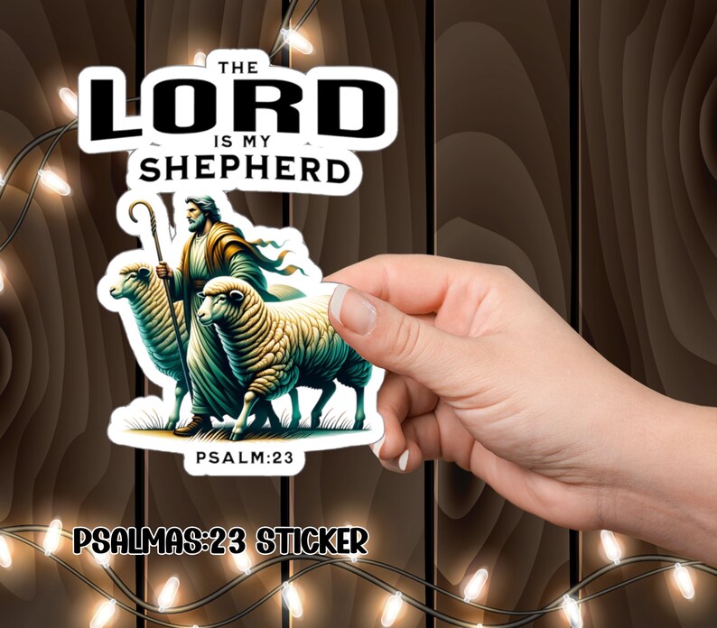 Psalms Bible Quote Sticker, Faith-inspired Scripture Message Decal ...