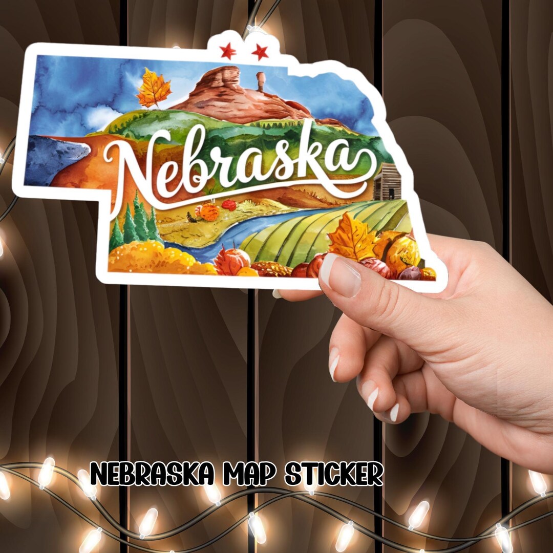 Nebraska Pride Stickers: Kiss-cut Vinyl Decals for Laptop, Scrapbook - Etsy