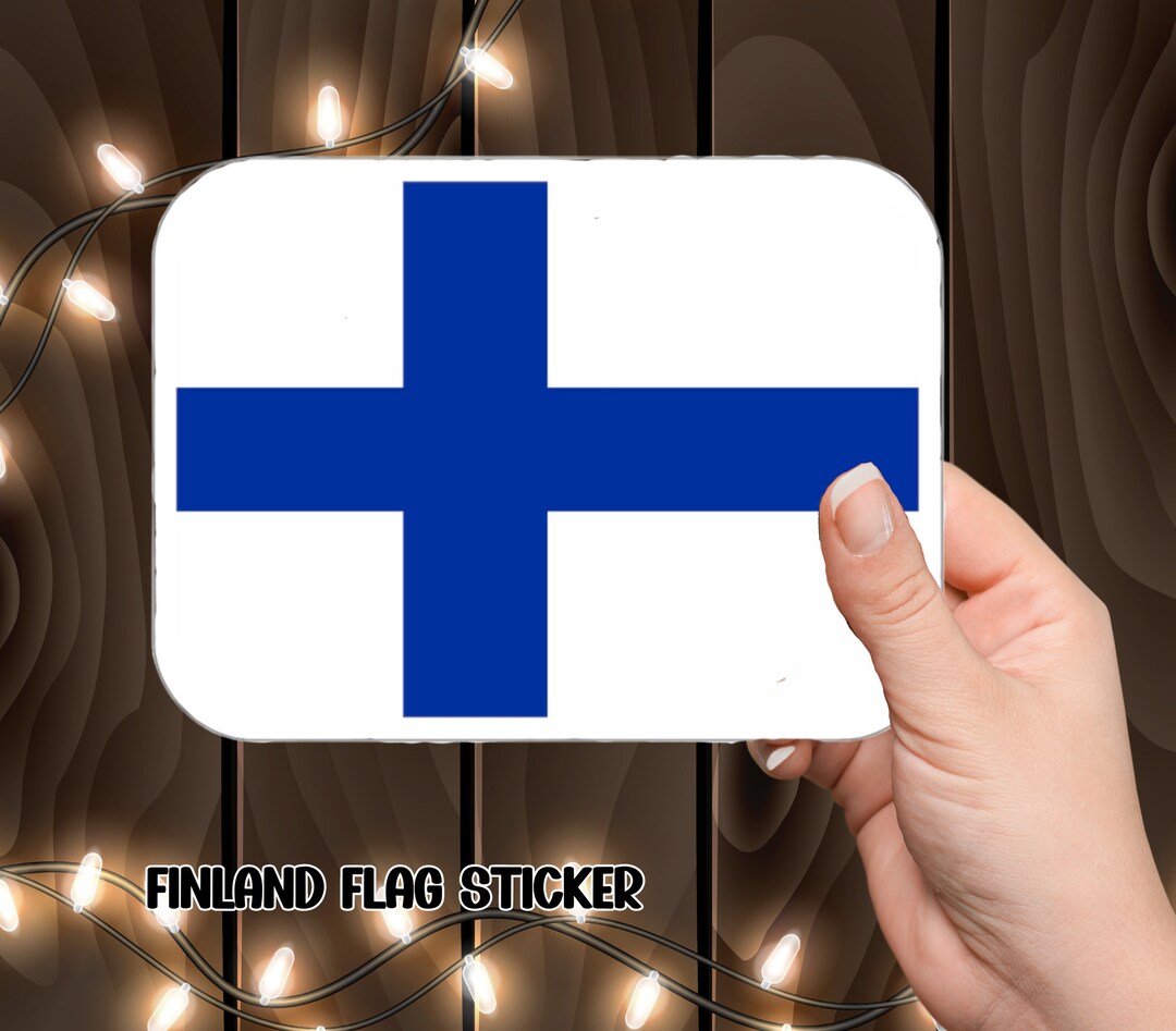 Finland Flag Sticker: Patriotic Vinyl Decal for Laptop - Etsy