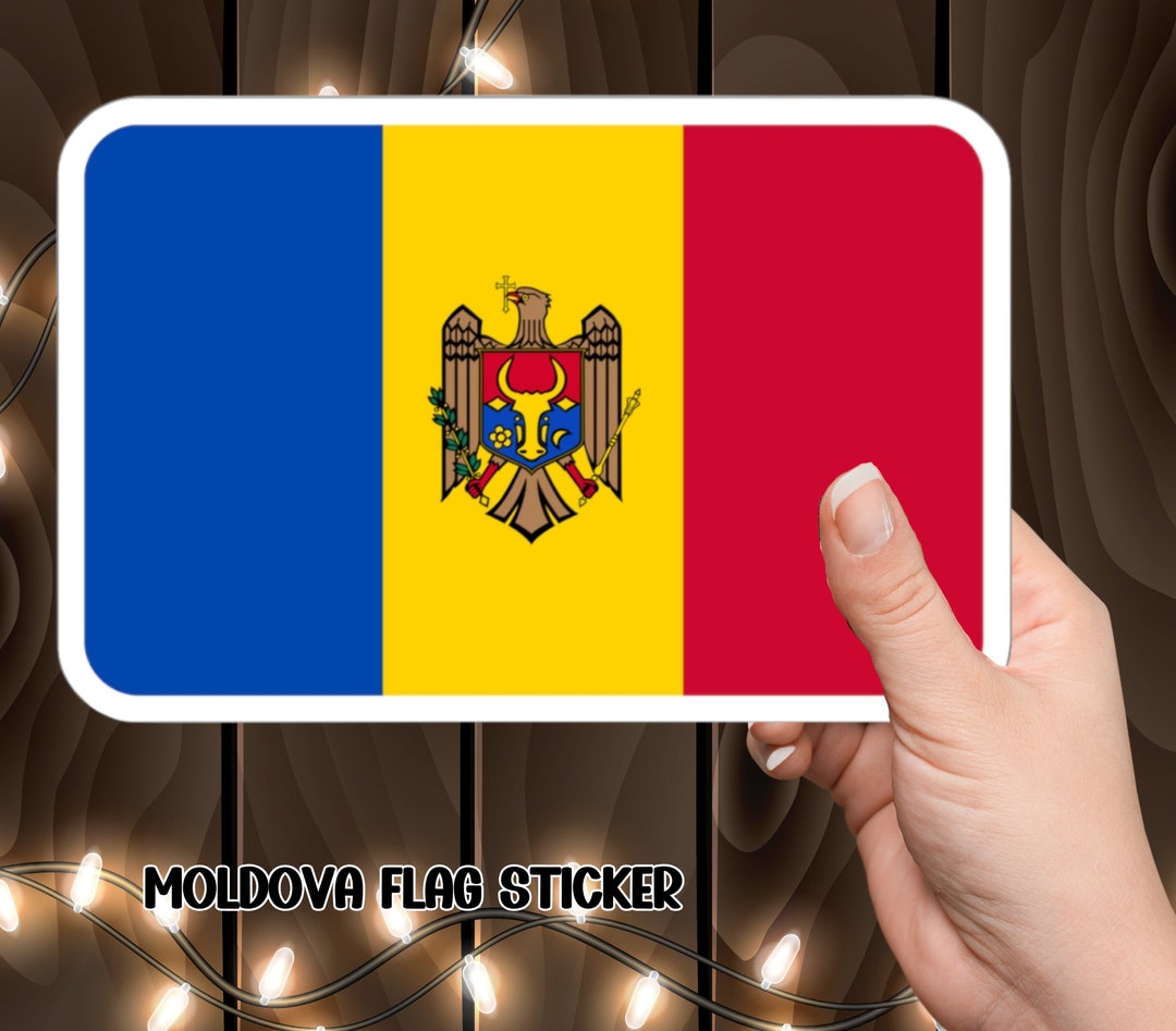 Moldova Flag Vinyl Sticker: Durable Indoor Decal - Etsy