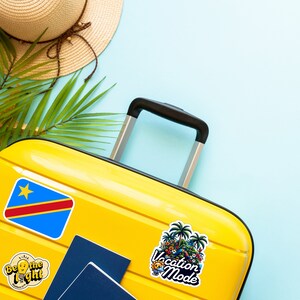 Congo Flag Vinyl Sticker for Travelers and Collectors, Democratic ...