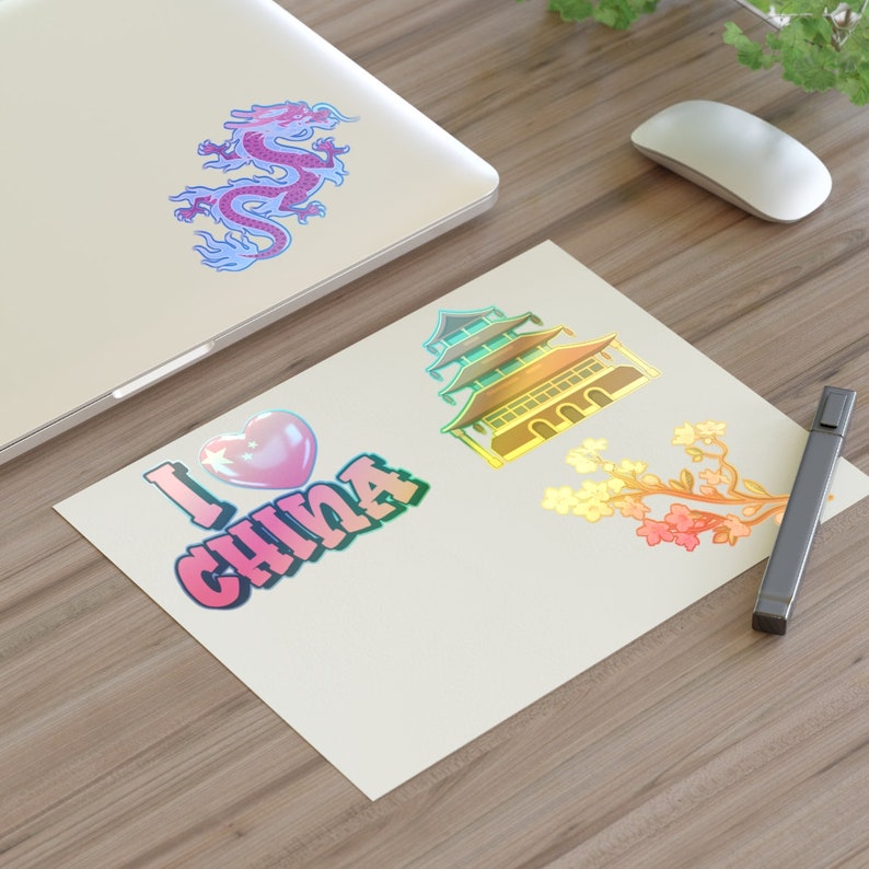 Chinese Inspired Sticker Sheet, Oriental Decorative Stickers, China ...