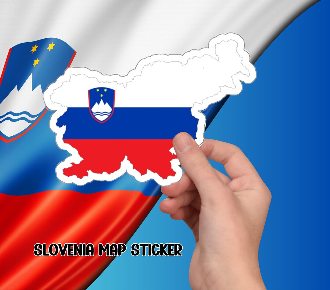 Slovenia Map Sticker: Glossy Vinyl Slovenian Decor - Etsy