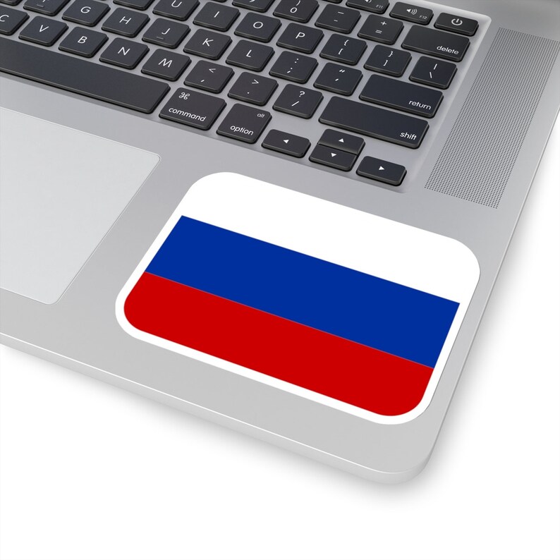 Russian Flag Sticker, Vinyl Decal for Travel Lovers and Adventure ...